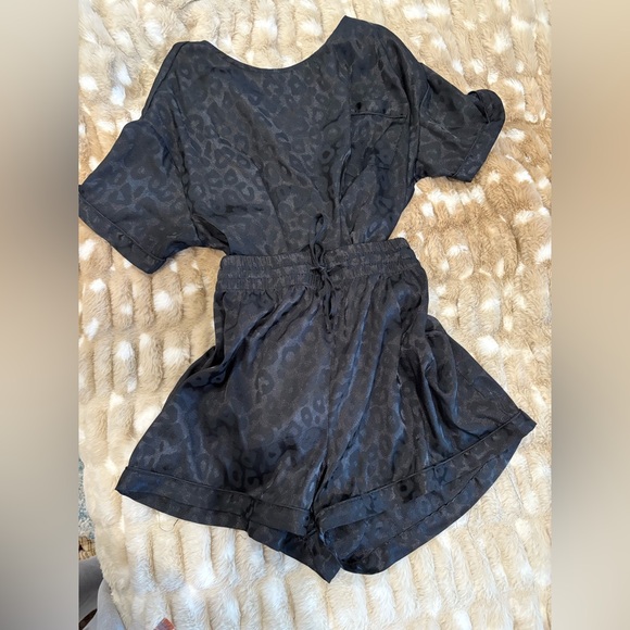 Rachel Parcell | Intimates & Sleepwear | Rachel Parcell Black Leopard ...